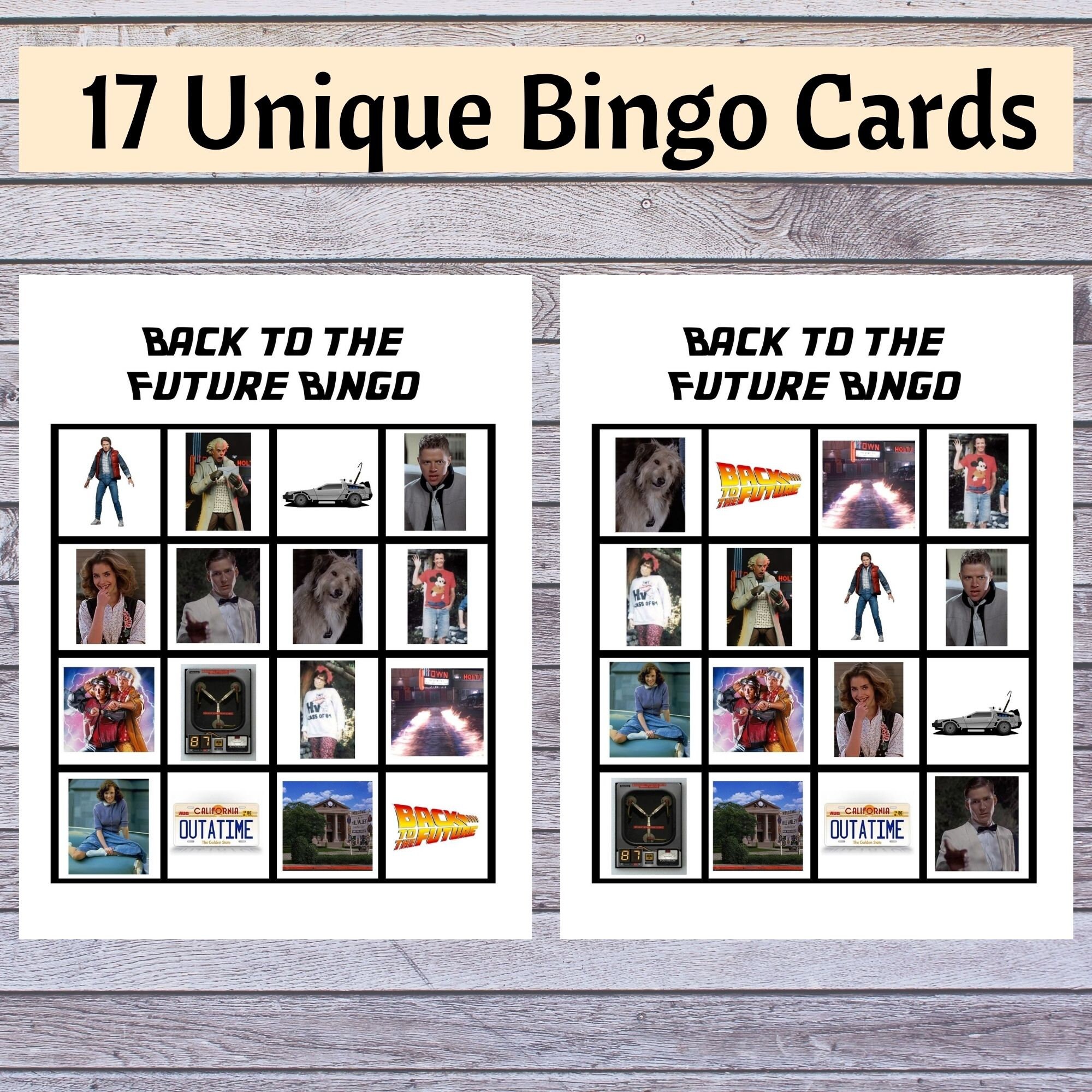 Back to the Future Virtual Party Activity Pages - INSTANT DOWNLOAD - Etsy