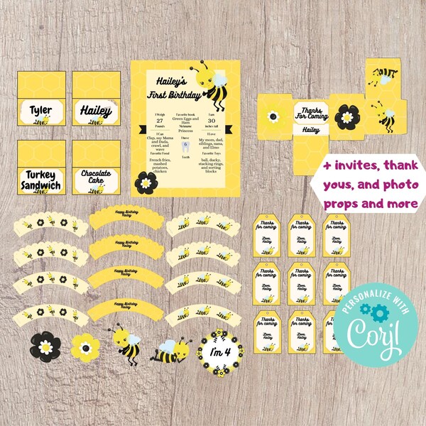 Bee Cupcake Wrappers - Etsy