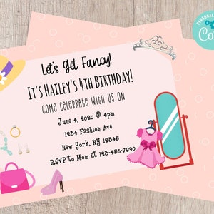 Dress up Party Birthday Invitation - Editable INSTANT DOWNLOAD - Etsy