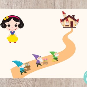 Snow White Photo Birthday Thank You Card Editable INSTANT DOWNLOAD ...