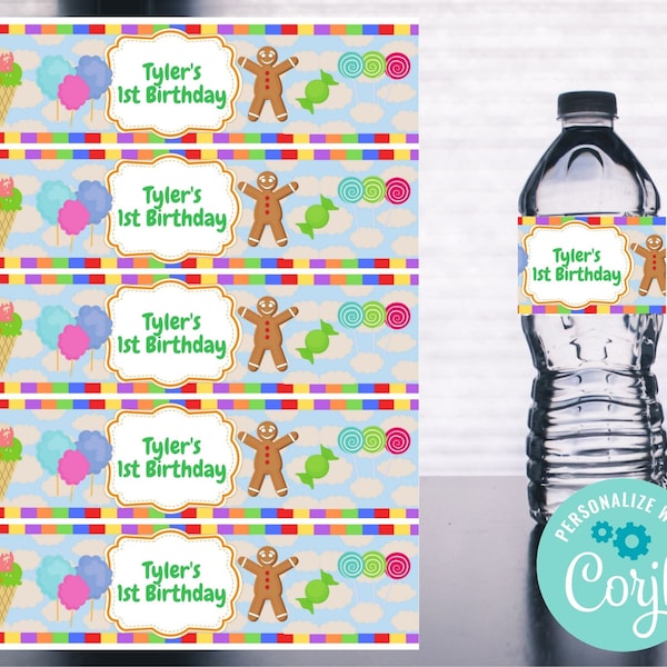 Candyland Editable Stickers - Etsy