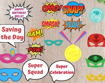 Superhero Signs Super Girl Super Boy Small and Medium PRINTED - Etsy