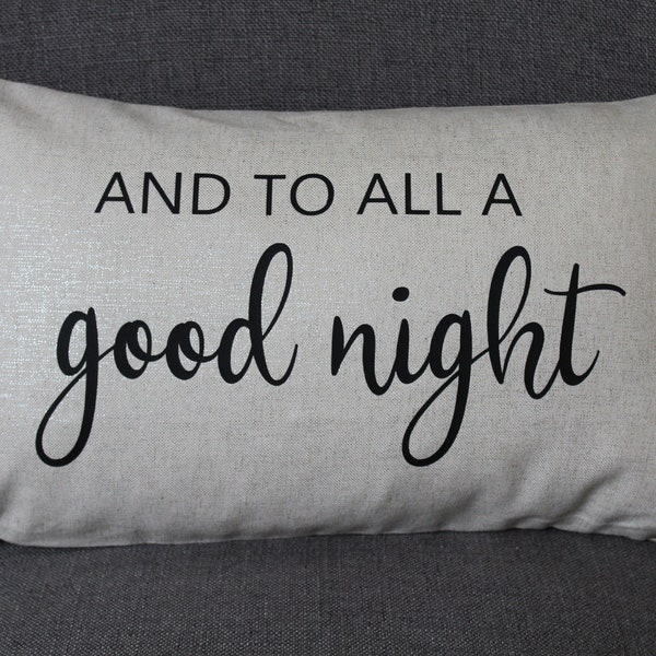 Goodnight Pillow - Etsy