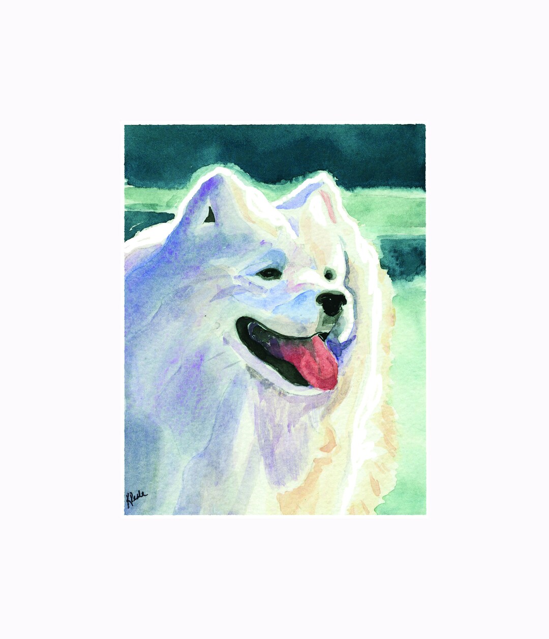 Samoyed Note/ Greeting Cards - Etsy