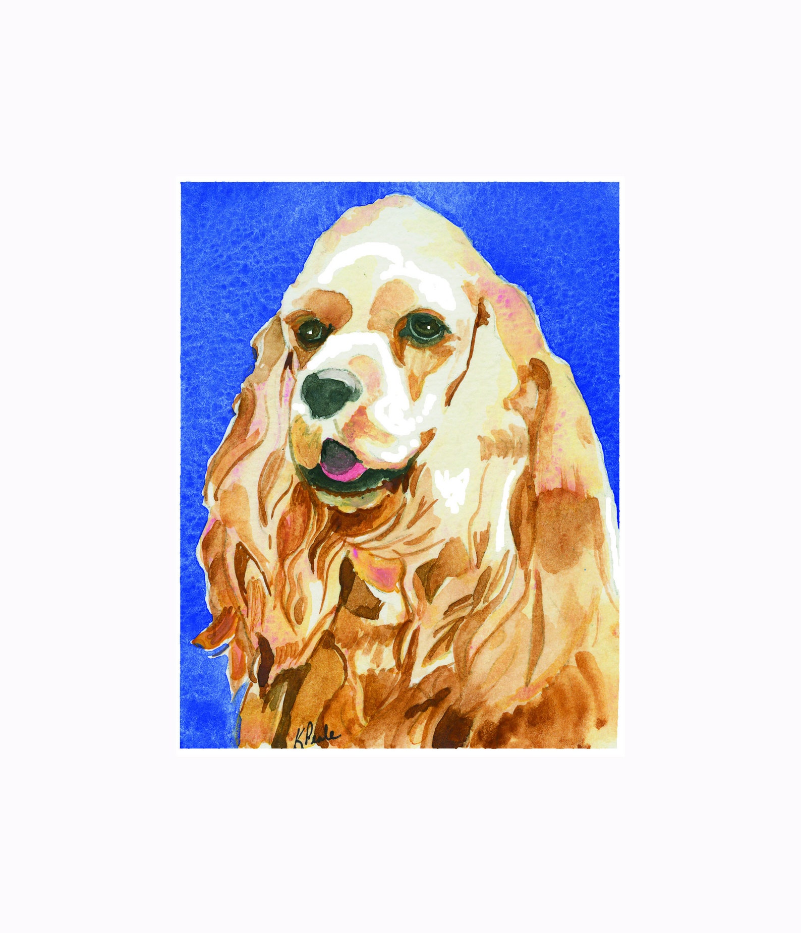 Cocker Spaniel Note/ Greeting Card - Etsy