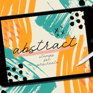 Abstract Stamps for Procreate / Digital Art Brushes / iPad + Apple ...