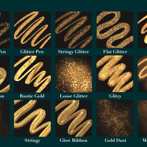 Procreate Brushes Sparkly Metallic Effect / Elegant Foil and Glitter ...