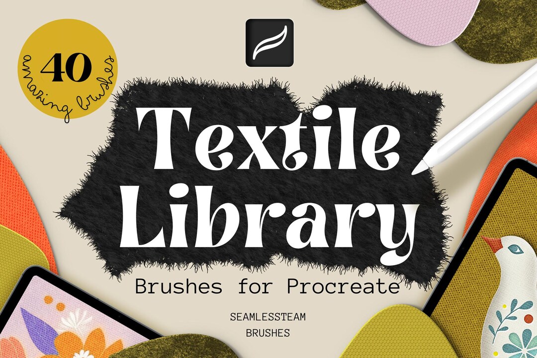 Fabric Brushes for Procreate, Realistic Textile Brushes for Procreate ...