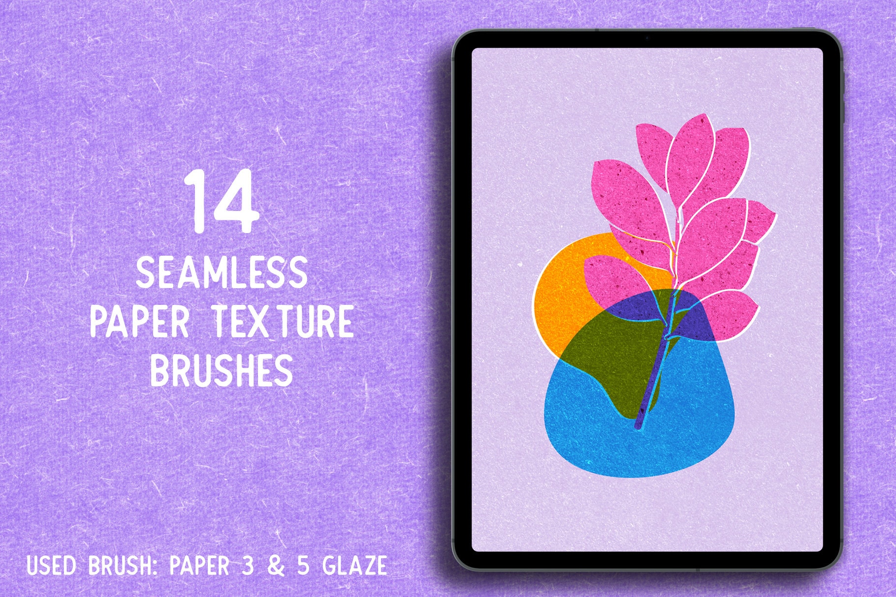 Paper Texture Brushes for Procreate / Set of 14 Brushes / - Etsy