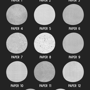Paper texture brushes for Procreate / Set of 14 brushes / | Etsy