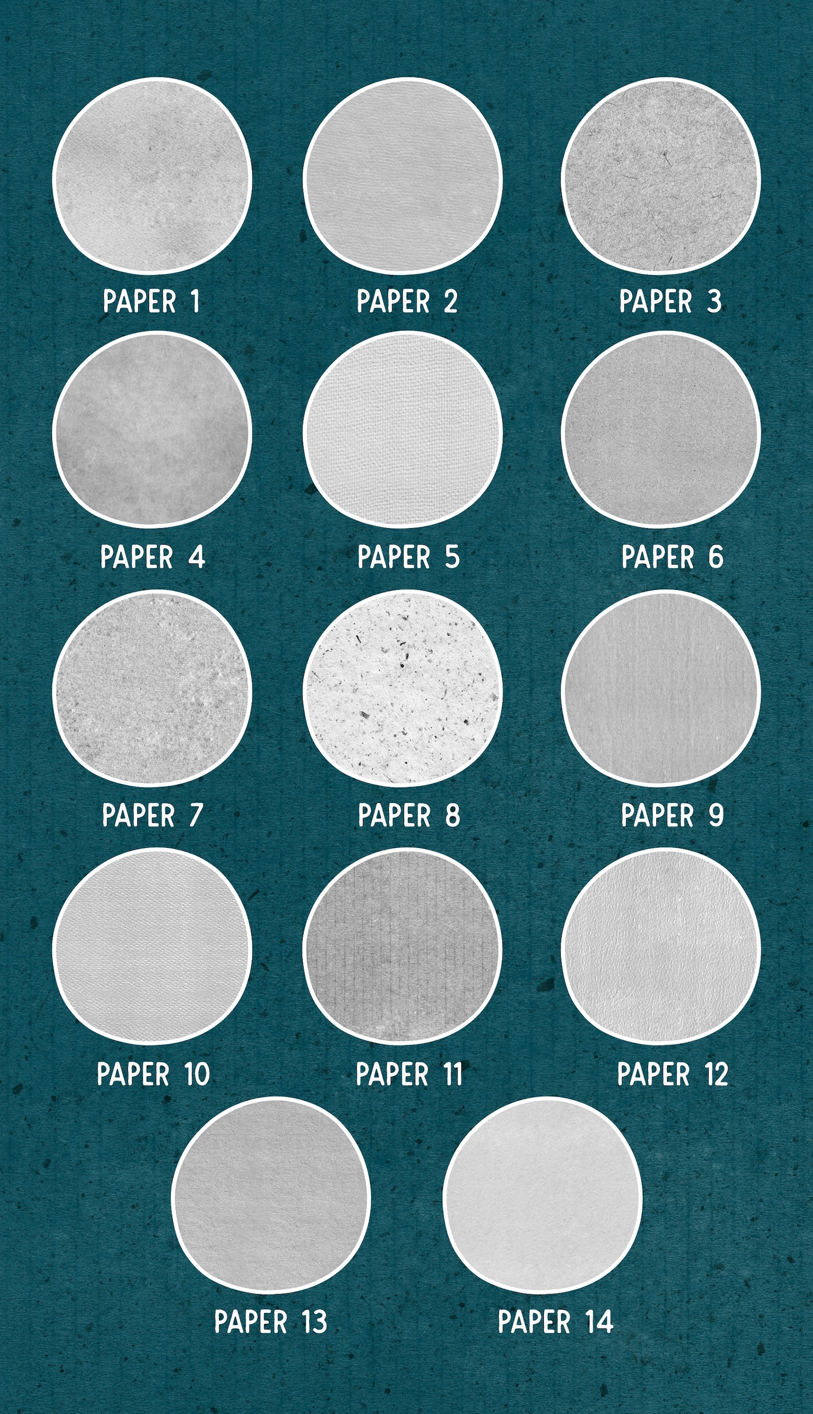Paper Texture Brushes for Procreate / Set of 14 Brushes / - Etsy
