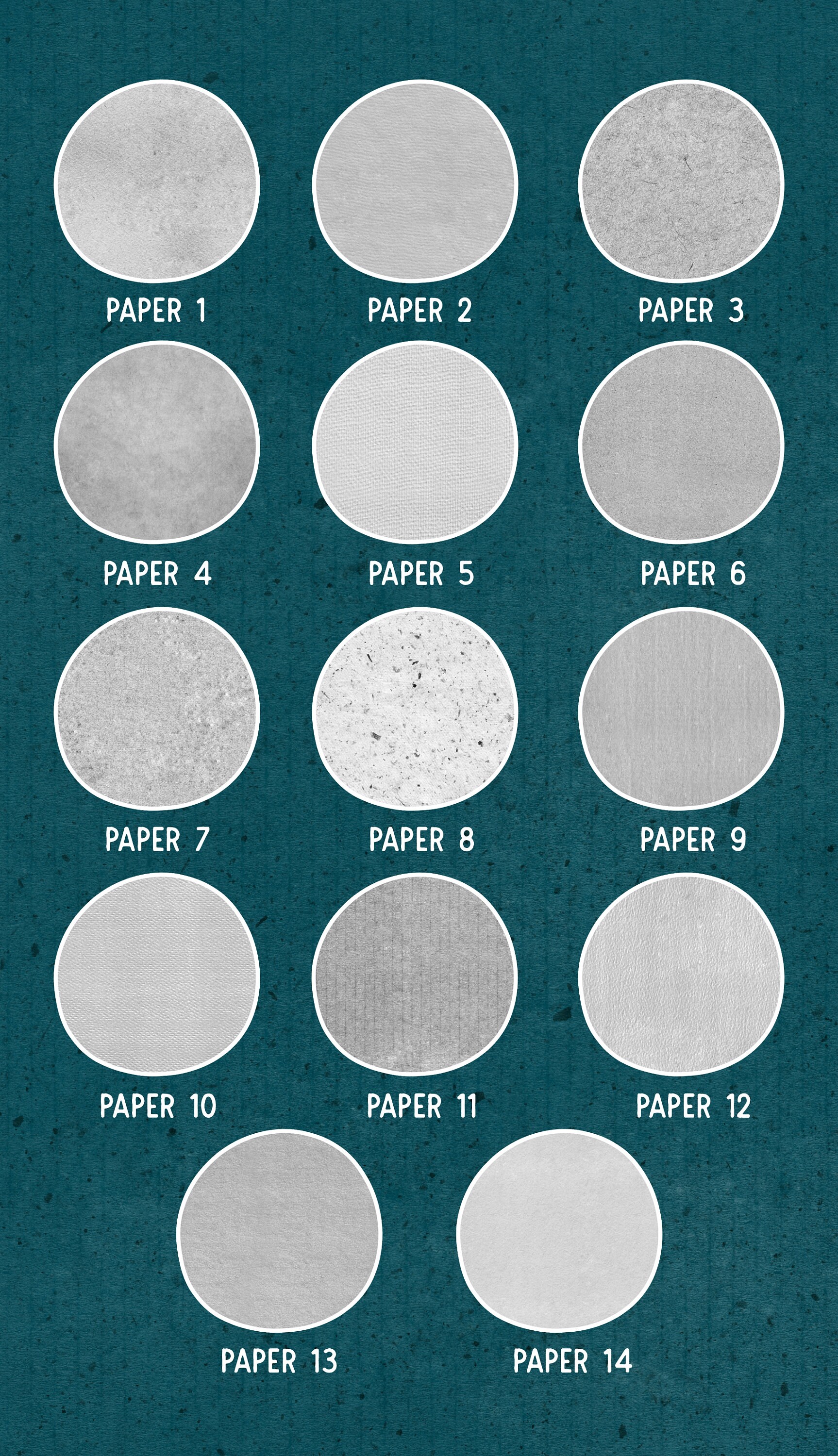 Paper Texture Brushes for Procreate / Set of 14 Brushes / - Etsy