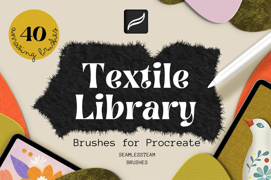 Fabric and Textile Brushes for Procreate - Etsy