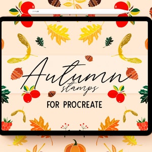 Autumn Stamp Brushes for Procreate / Set of 45 Stamps / iPad - Etsy