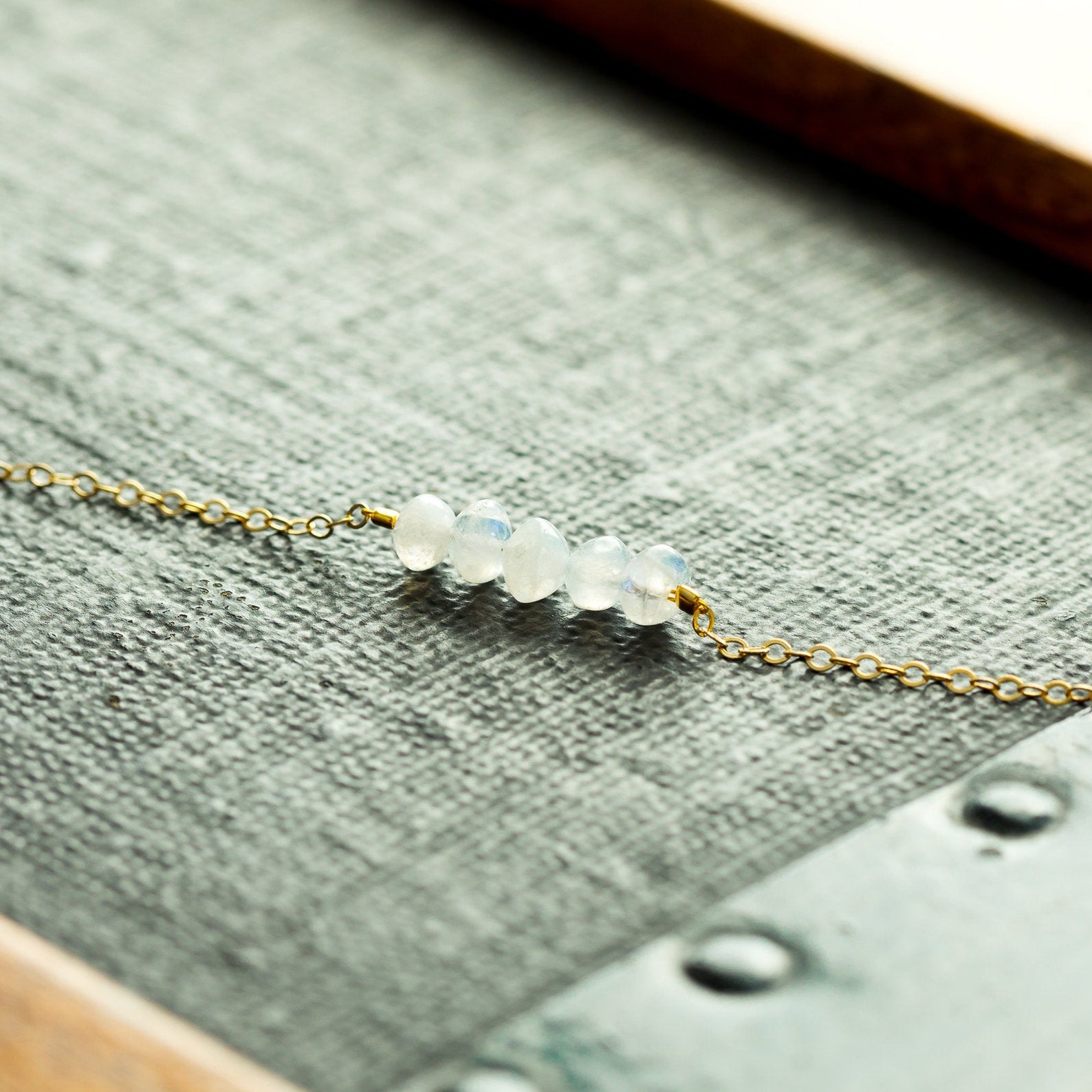 Gift for Her Moonstone Necklace Rainbow Moonstone Necklace | Etsy