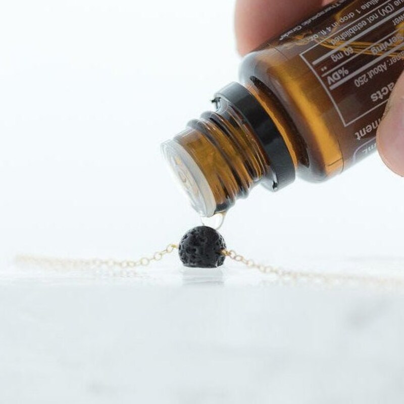 Lava Rock Diffuser Necklace - Etsy