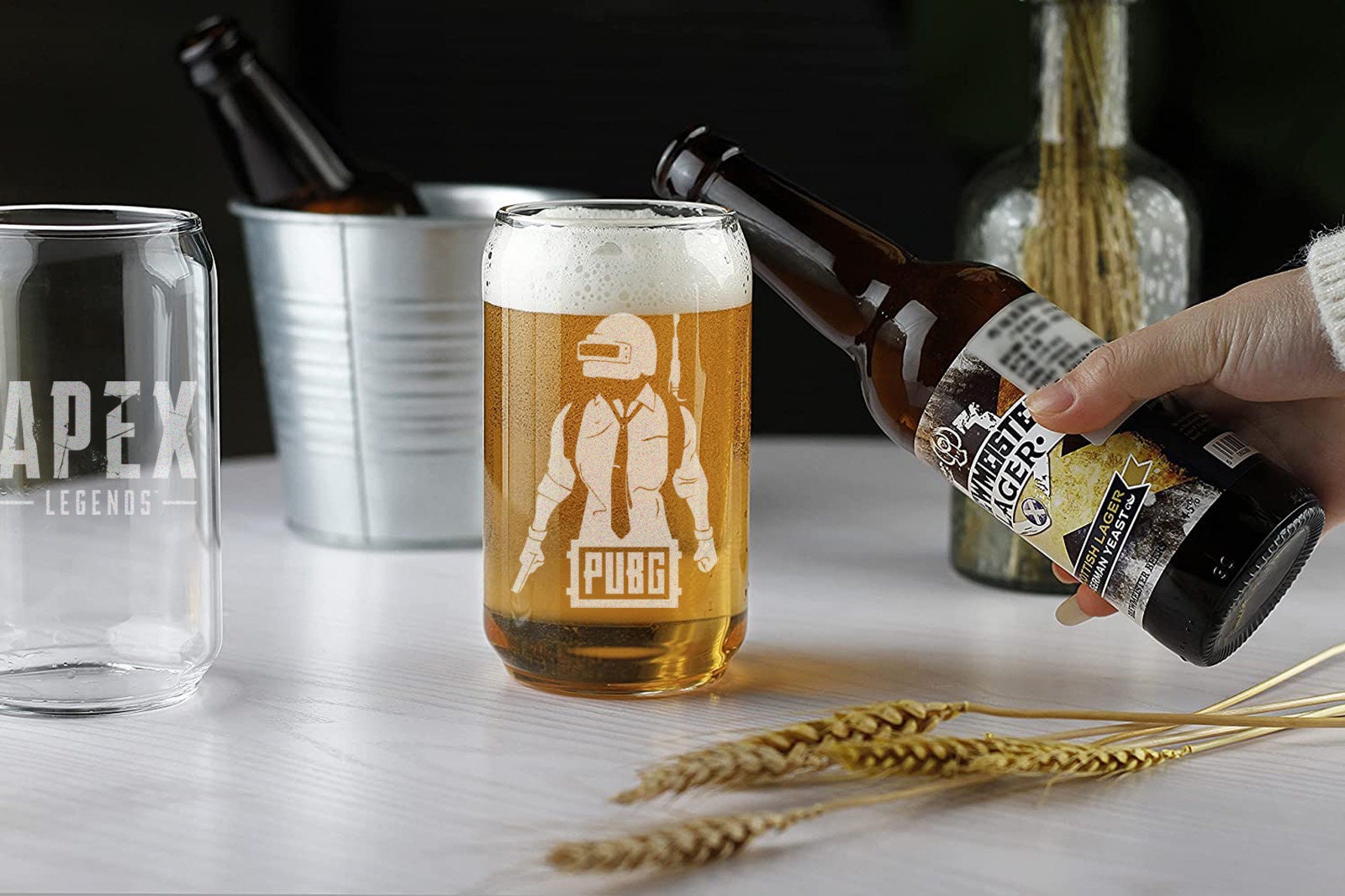 Glass for Gamer, Cybersport Beer Glass, Gift for Gamer, Beer Can Glass ...