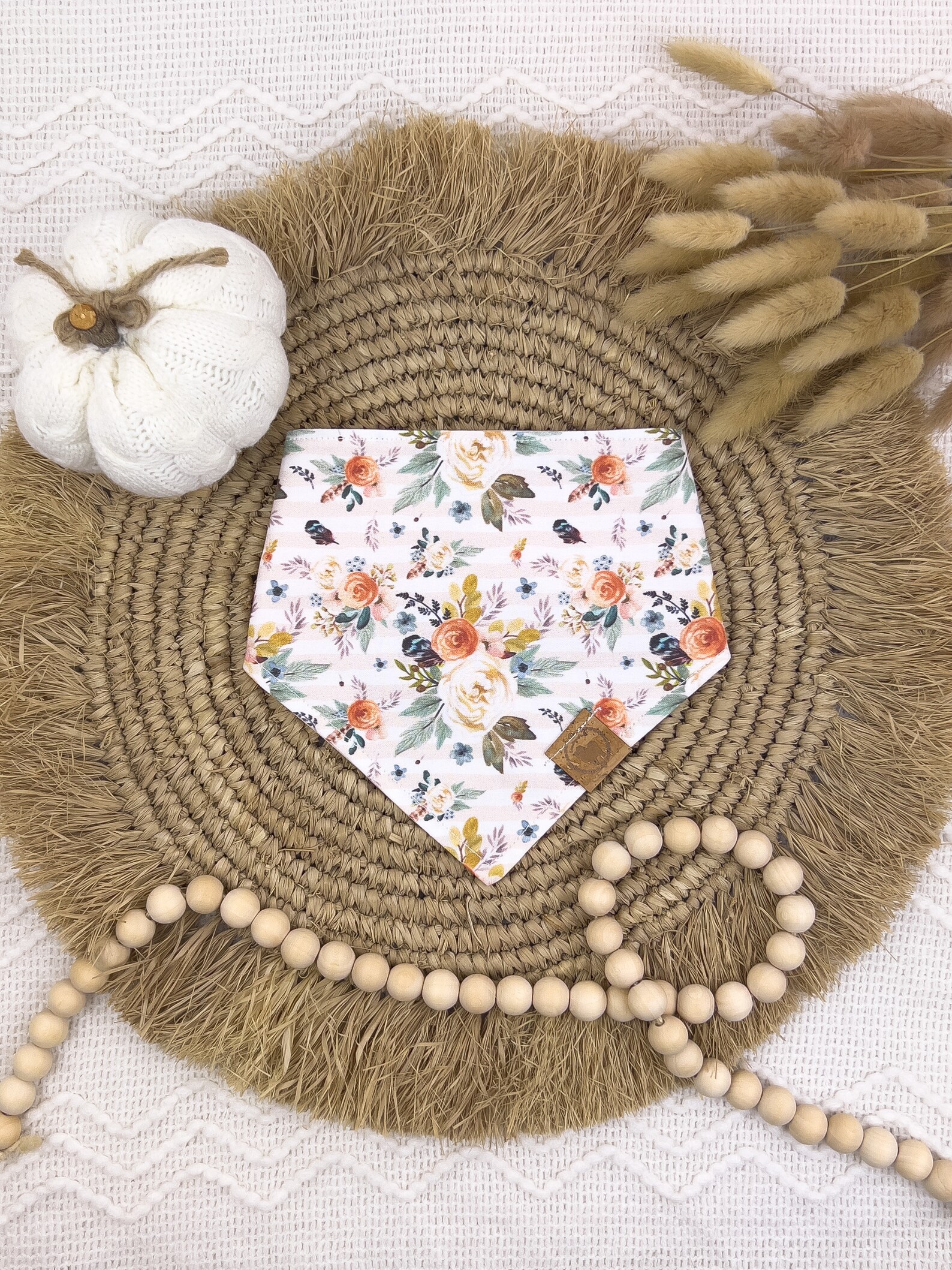 Floral Dog Bandanas Fall Floral Dog Bandana Fall Dog - Etsy