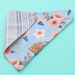 Periwinkle Dog Bandana, Blue Floral Dog Bandanas, Summer Dog Bandana ...