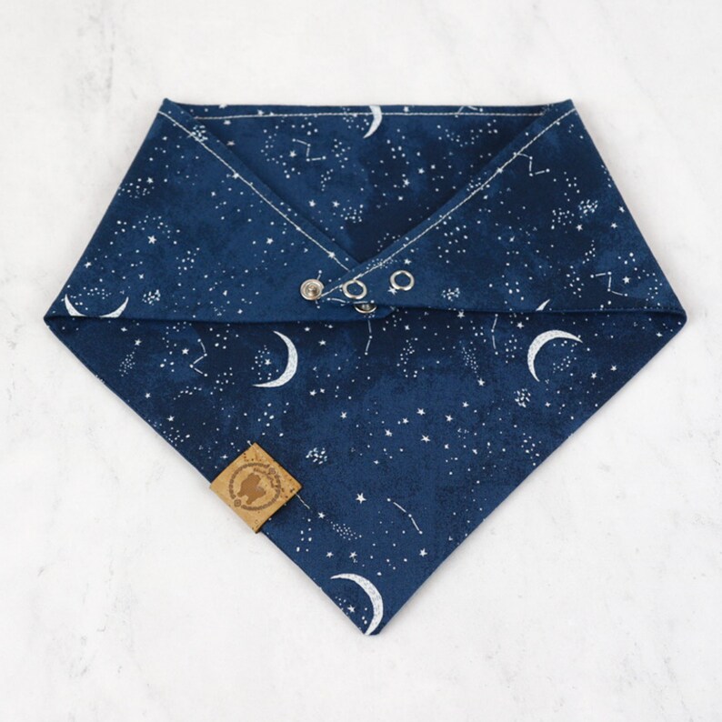Galaxy Dog Bandana Space Moon and Stars Dog Bandana Night | Etsy