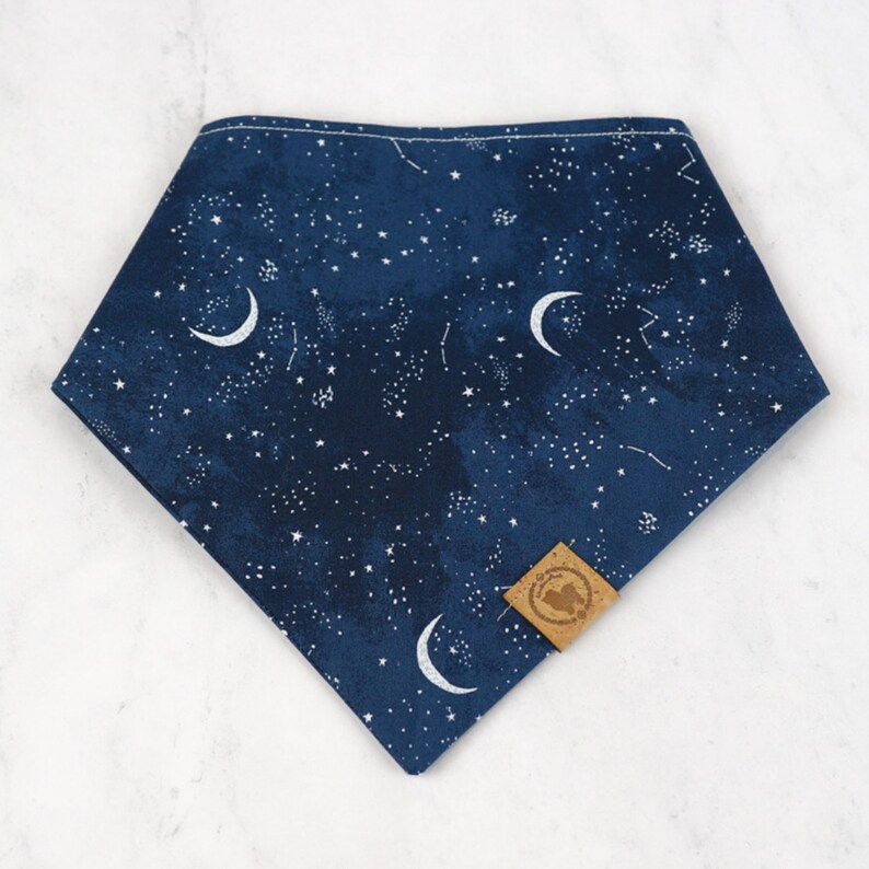 Galaxy Dog Bandana Space Moon and Stars Dog Bandana Night | Etsy