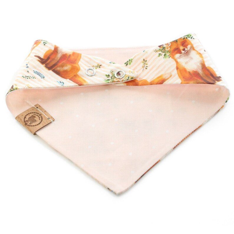 Spring Fox Dog Bandana Floral Fox Over Collar Bandana Tie on - Etsy