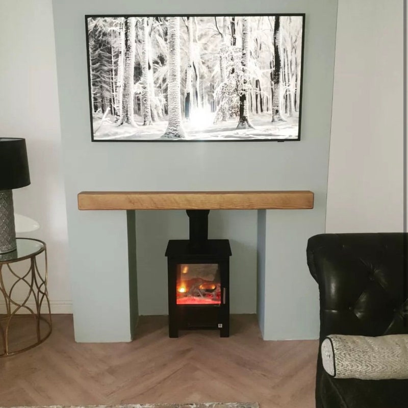 Faux Oak Mantel - Etsy UK