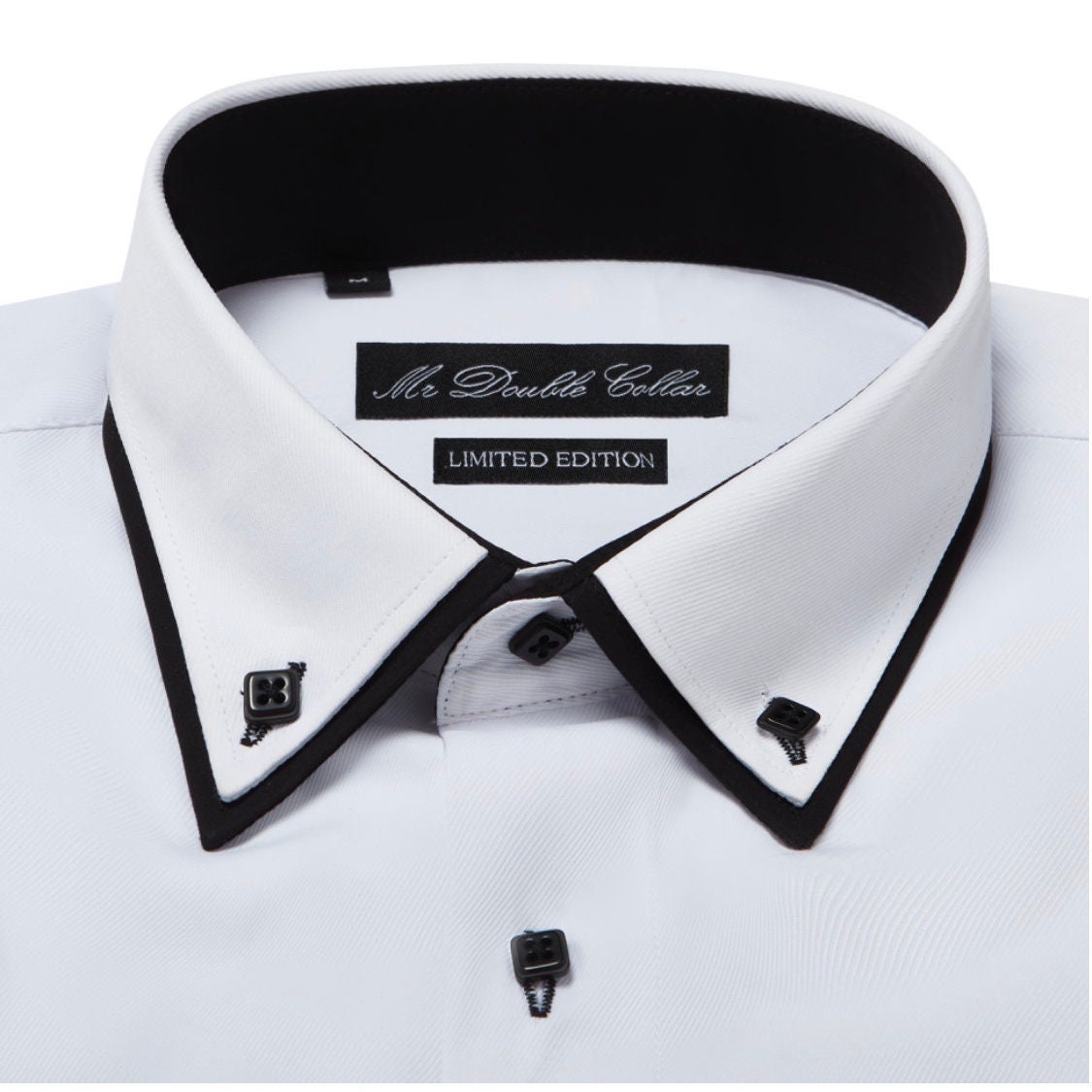 Mens Shirt Smart Casual Formal Double Collar Longsleeve - Etsy