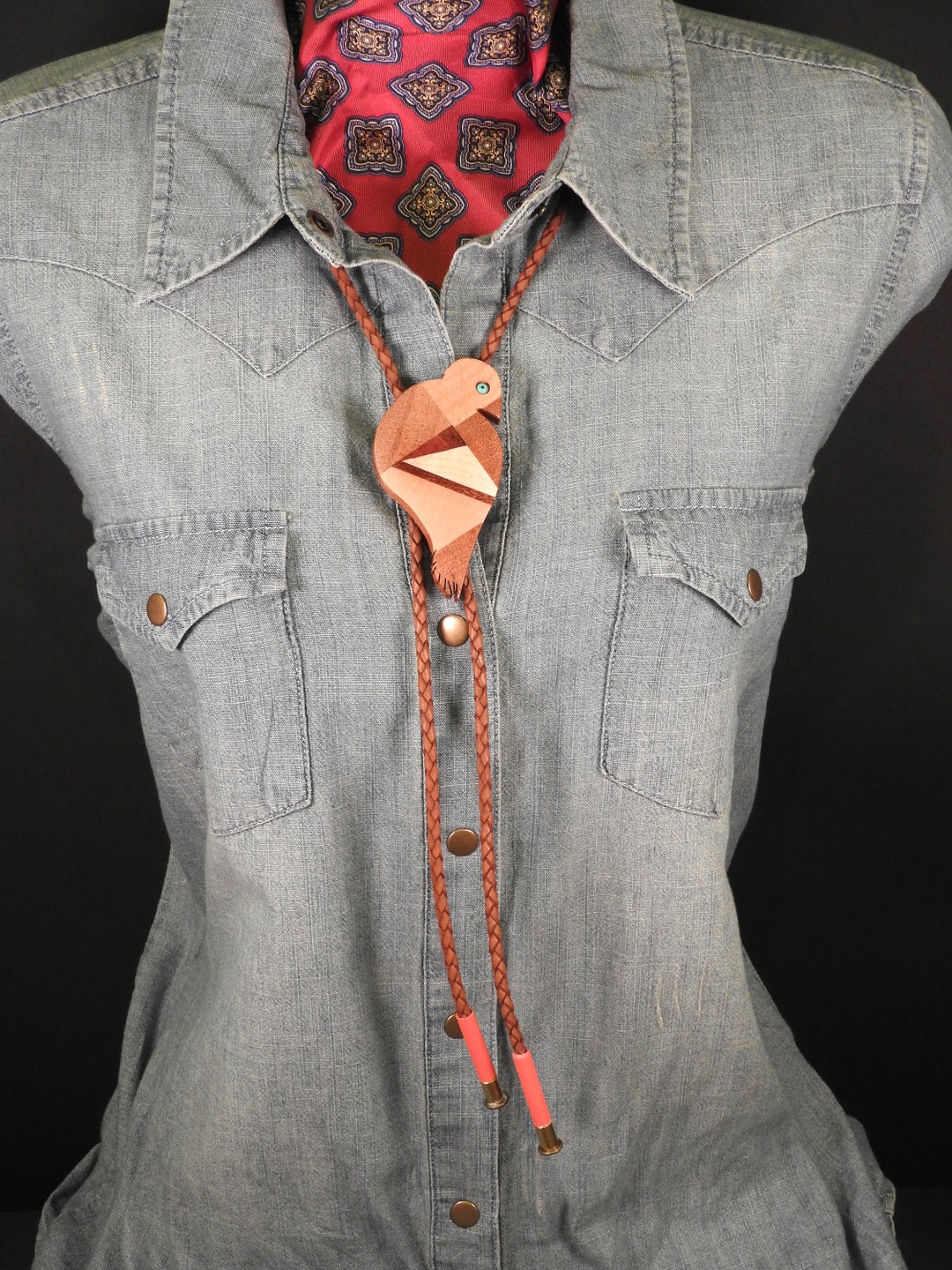 Quail-shaped Bolo mixed Hardwood - Etsy