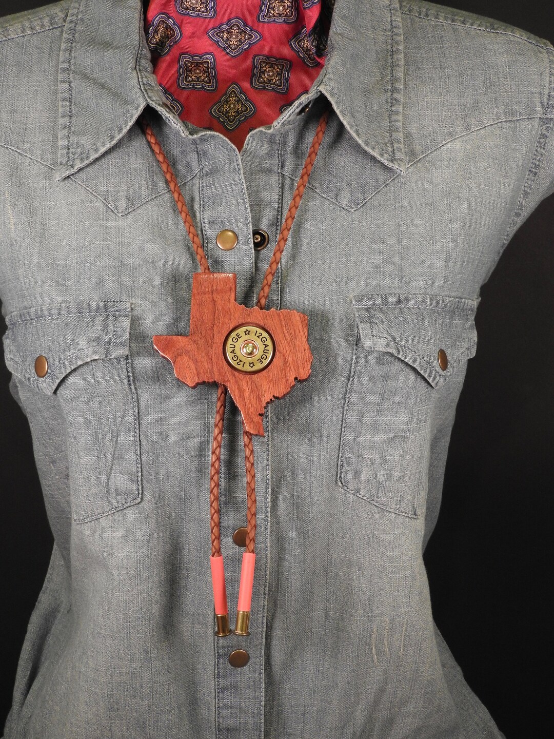 Texas-shaped Bolo (mesquite Wood) - Etsy