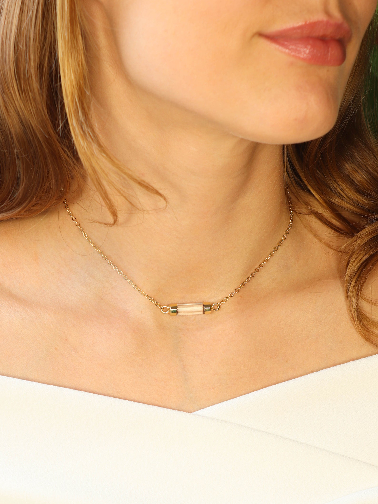 Gold Crystal Choker Necklace Natural Crystal Choker Dainty | Etsy