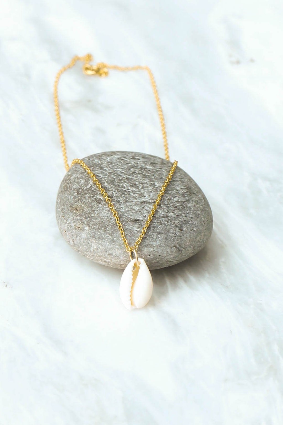 Gold Plated Cowrie Shell Necklace: Summer Layering Jewelry - Etsy