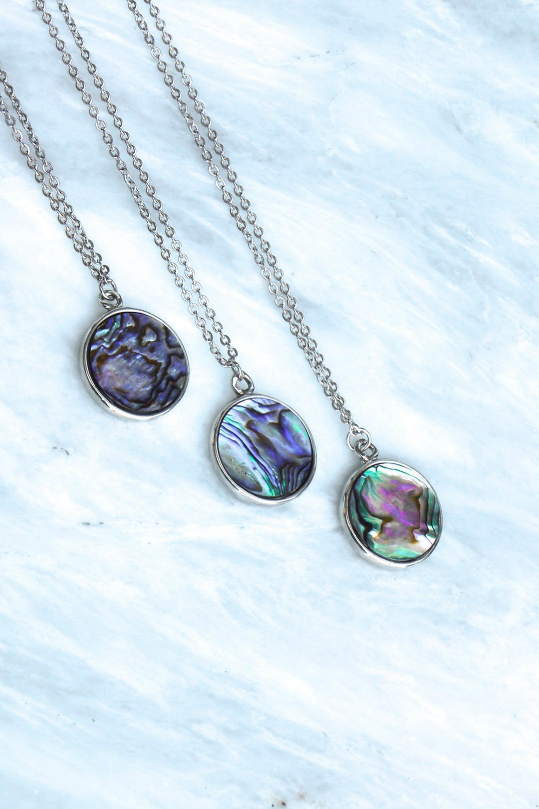 Abalone Shell Necklace, Abalone Pendant, Abalone Drop Necklace ...