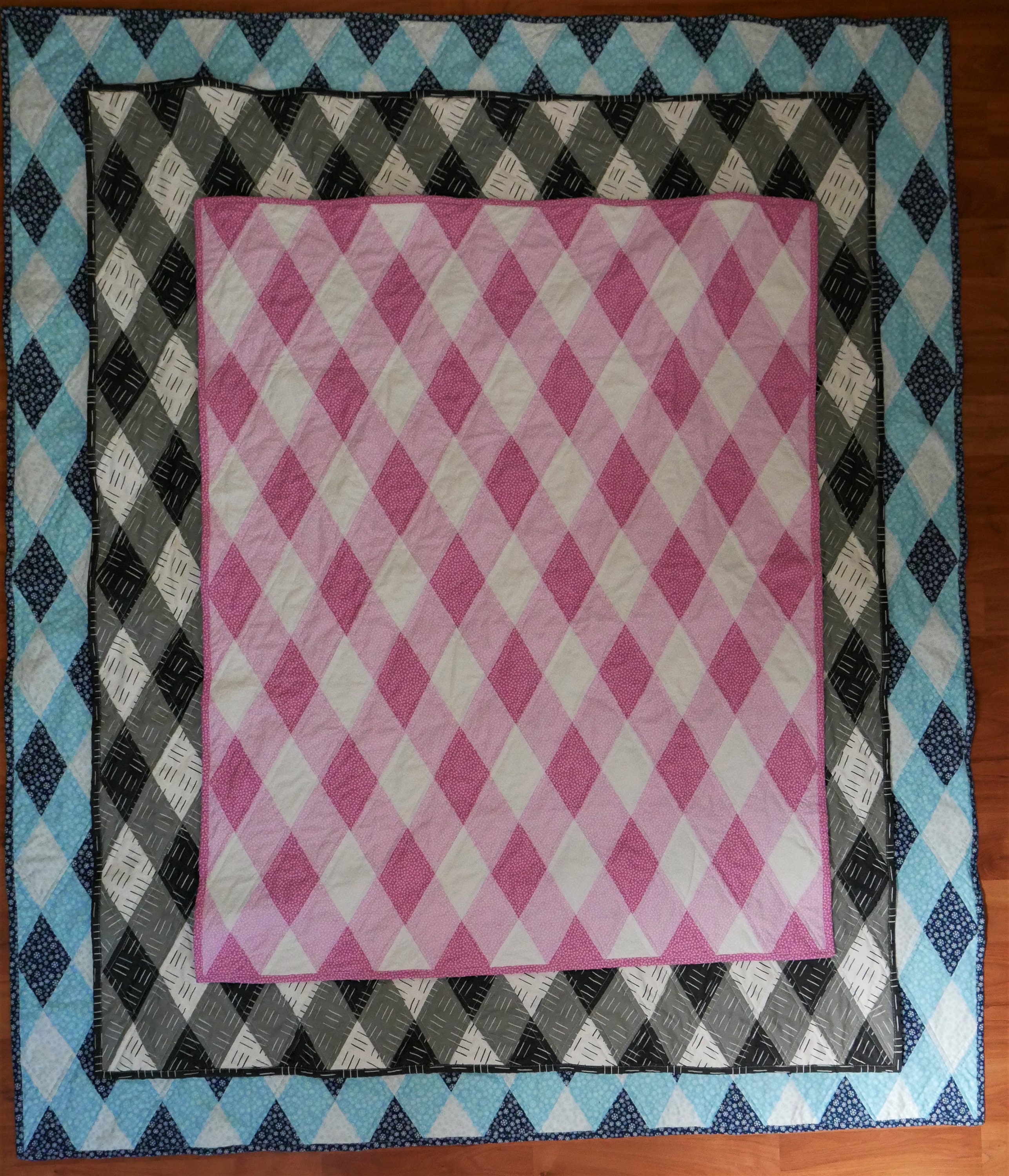 Gingham Quilt Pattern - Farmhouse Plaid Quilt Pattern - Diamond Plaid ...