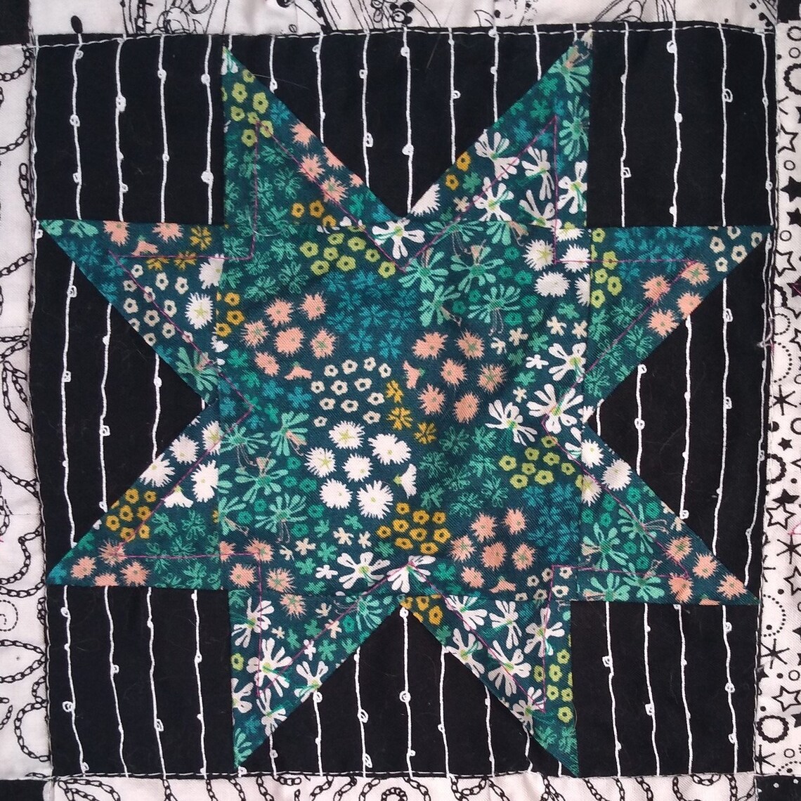 Double Stars Quilt Pattern Modern Quilt Pattern Digital Pattern Instant ...