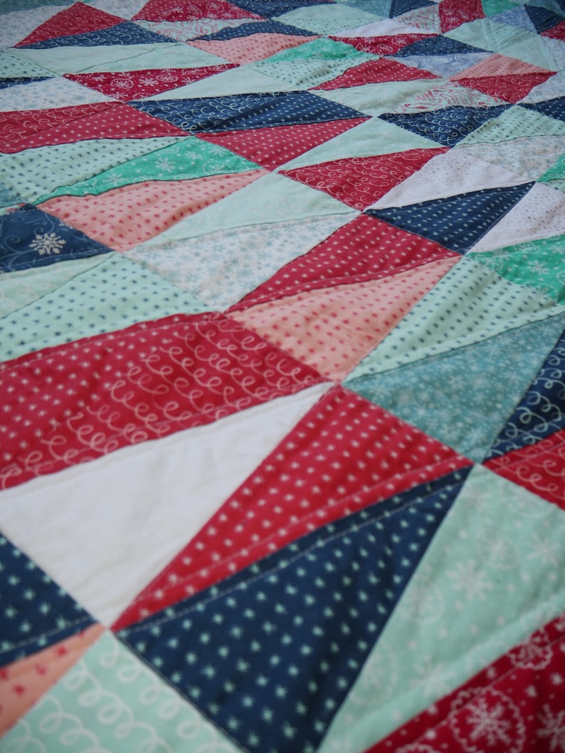 Half Rectangle Triangle Quilt Pattern, Quilting Gifts for Quilters ...