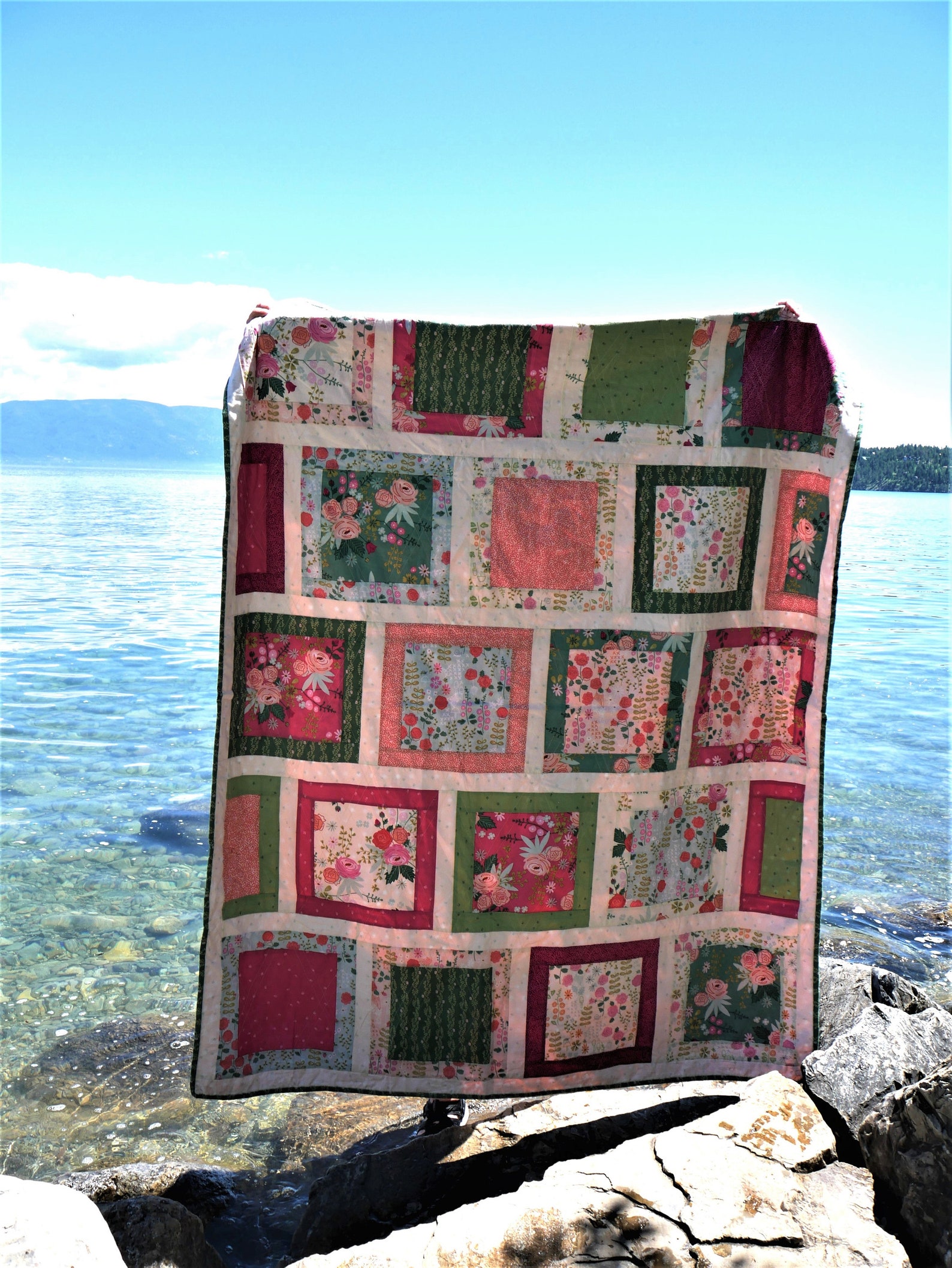 Easy Beginner Quilt Pattern, Big Blocks Quilt Pattern, PDF Instant ...