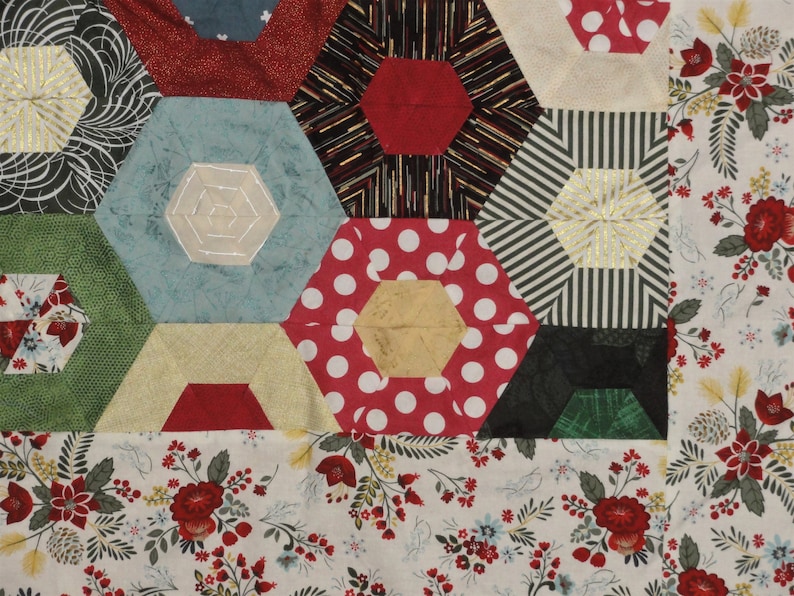 Easy Modern Hexagons Quilt Patterns Strip Piecing Quilt - Etsy