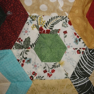 Easy Modern Hexagons Quilt Patterns Strip Piecing Quilt - Etsy