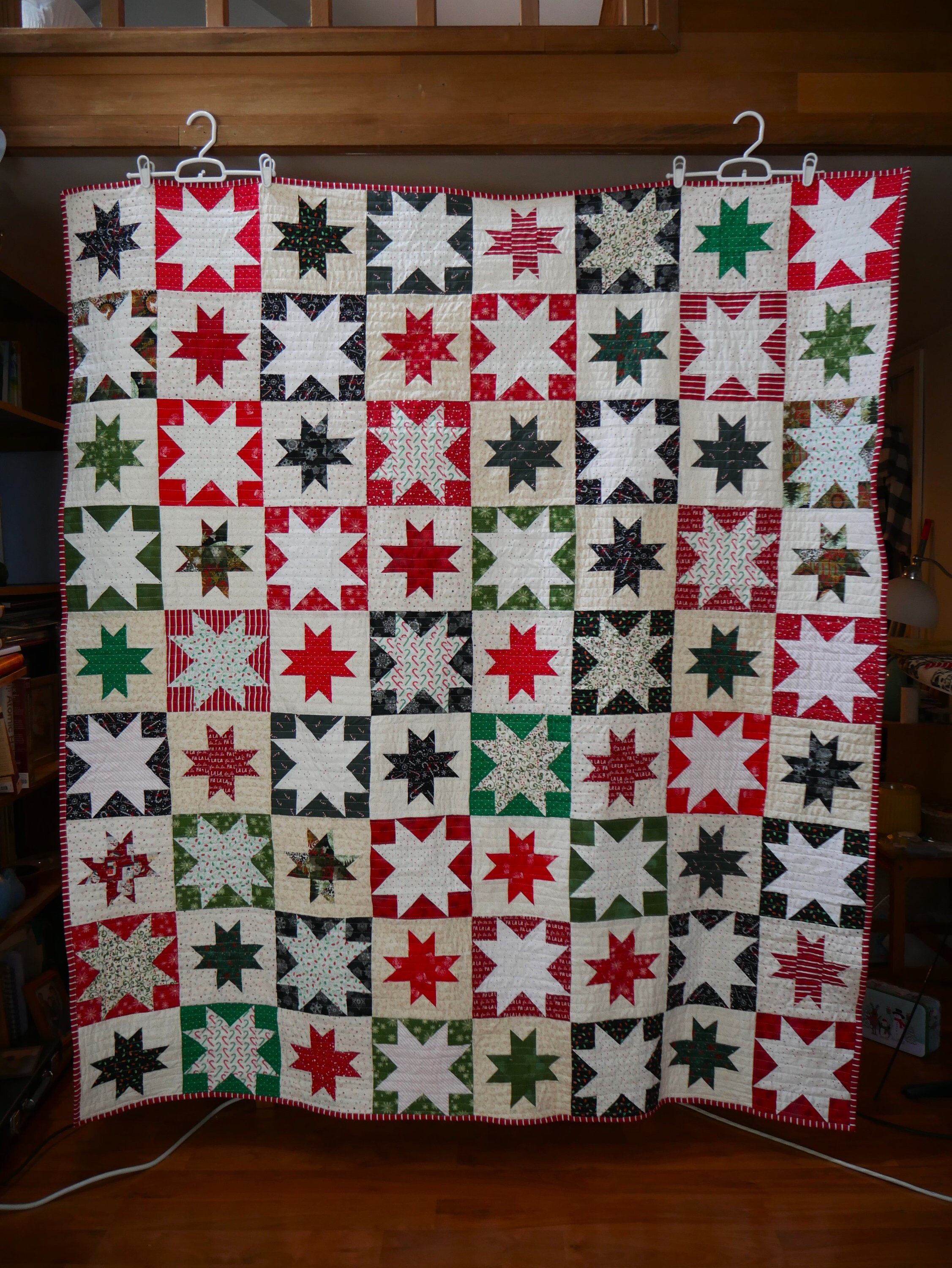 Christmas Quilt Patterns, Double Stars Quilt Pattern, Sawtooth Stars ...