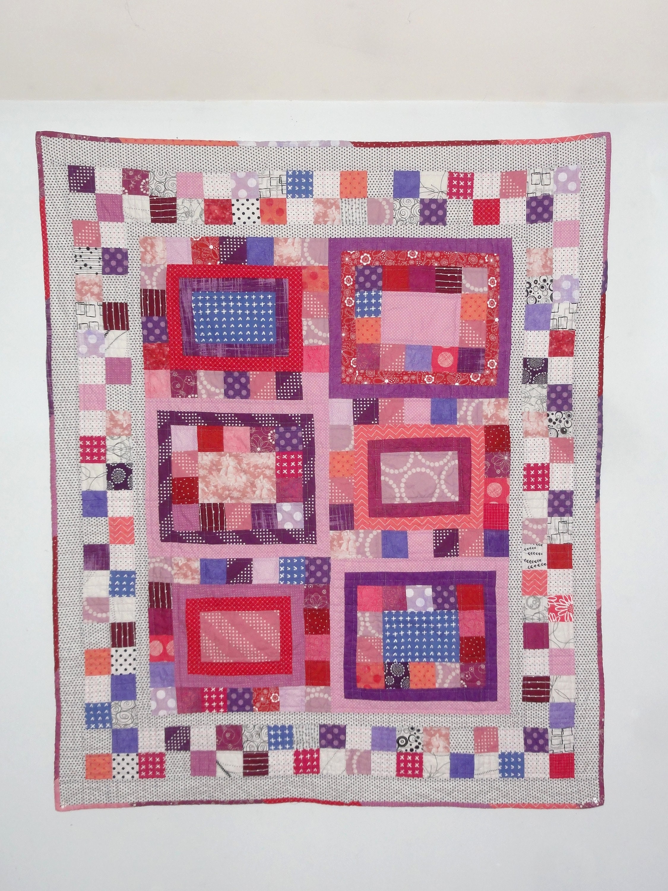 Quick and Easy PDF Quilt Pattern, Simple Baby Quilt Pattern, Modern ...