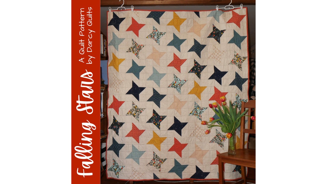 Friendship Stars Quilt Pattern, Quilt Blocks Patterns, Bed Size Quilt ...
