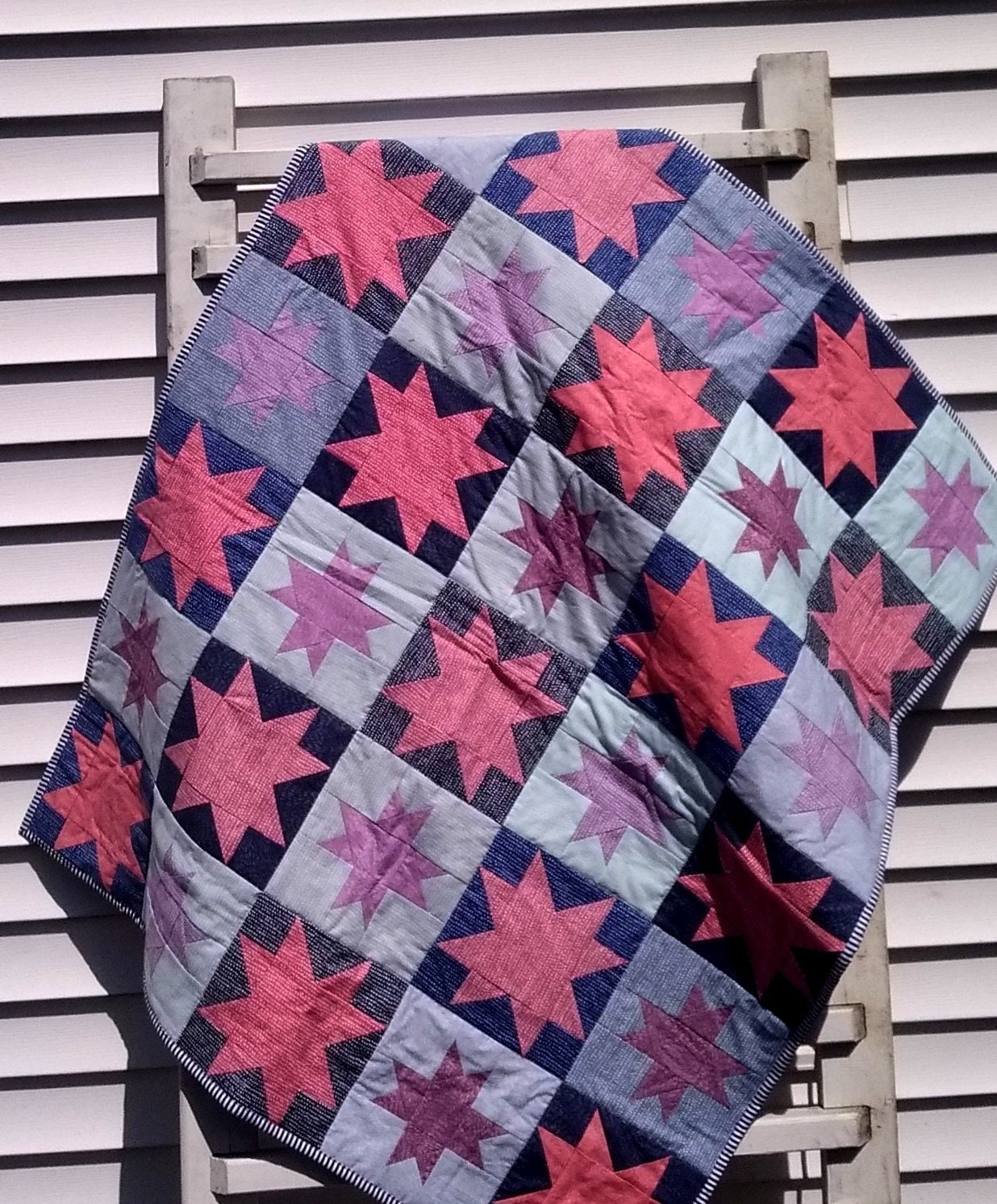 Double Stars Quilt Pattern - Modern Quilt Pattern - Digital Pattern ...