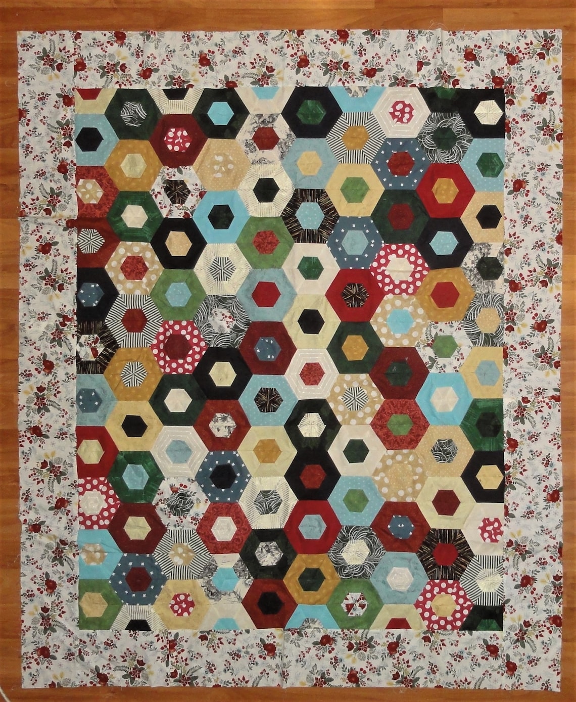 Easy Modern Hexagons Quilt Patterns Strip Piecing Quilt - Etsy