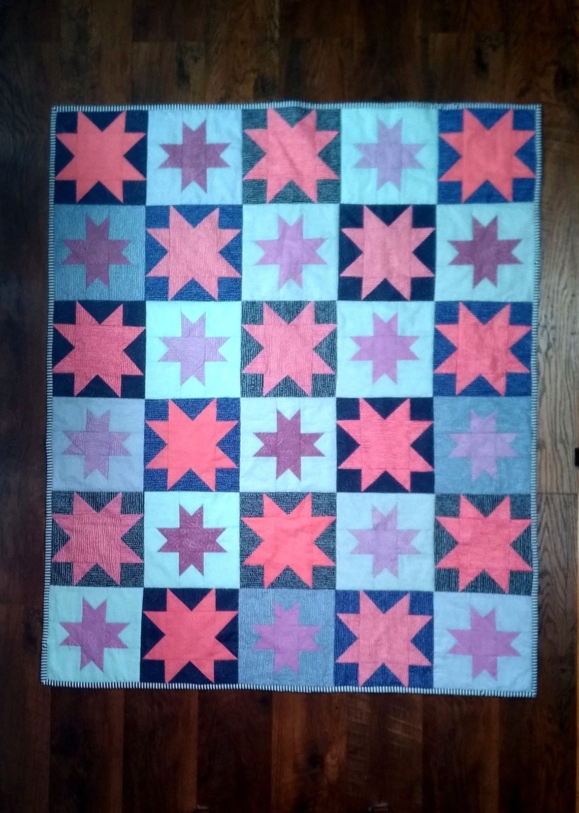 Double Stars Quilt Pattern Modern Quilt Pattern Digital - Etsy