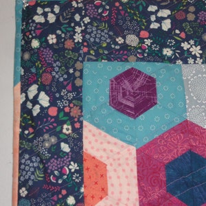 Easy Modern Hexagons Quilt Patterns Strip Piecing Quilt - Etsy