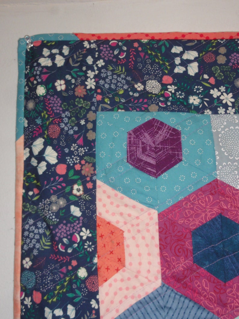Easy Modern Hexagons Quilt Patterns Strip Piecing Quilt - Etsy