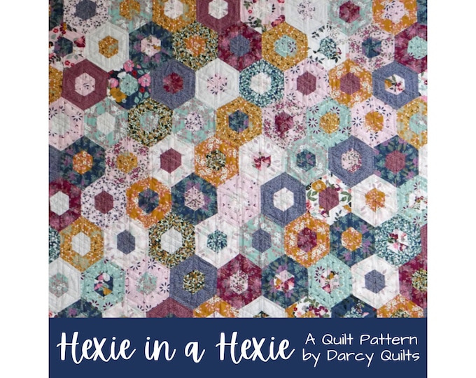 Easy Modern Hexagons Quilt Patterns, Strip Piecing Quilt Patterns ...