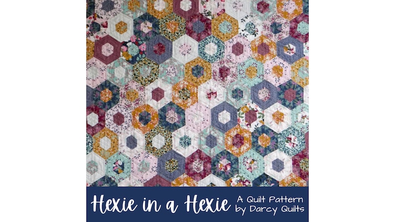 Easy Modern Hexagons Quilt Patterns, Strip Piecing Quilt Patterns, Patchwork Quilting, PDF for ...