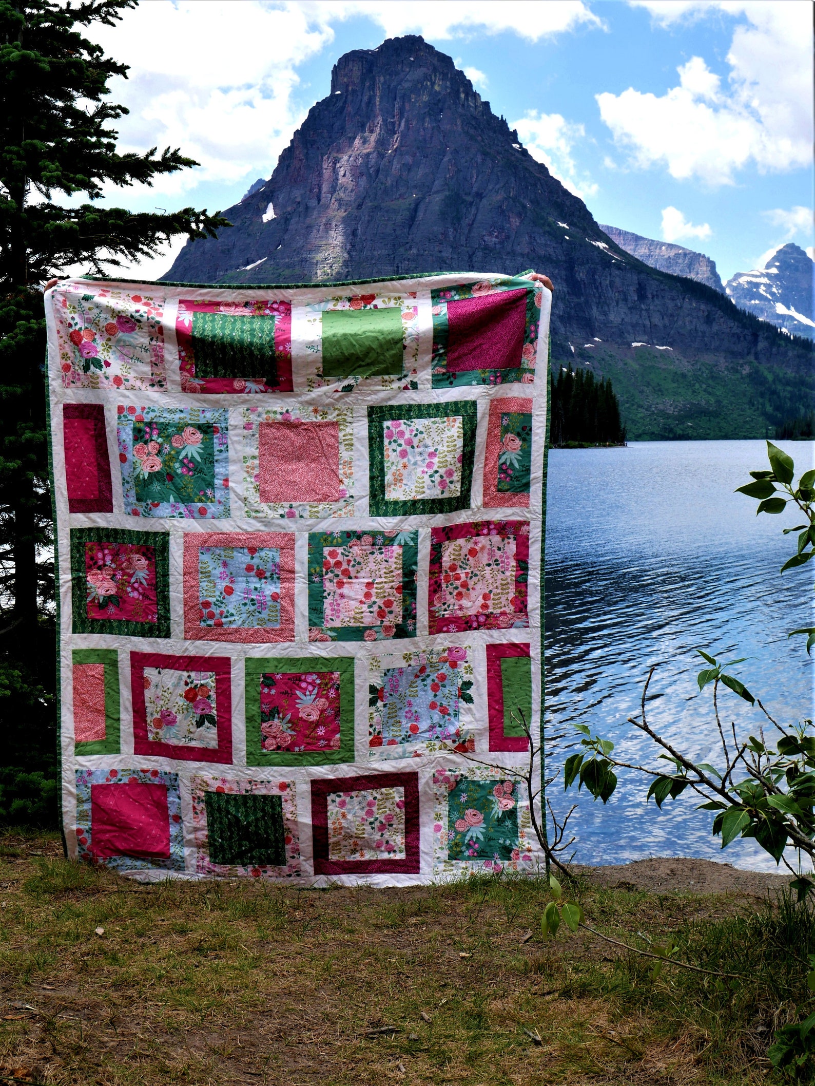 Easy Beginner Quilt Pattern, Big Blocks Quilt Pattern, PDF Instant ...